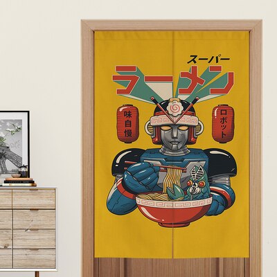 Japanese Noren 'Ramen Robot' – My Japan Clothes