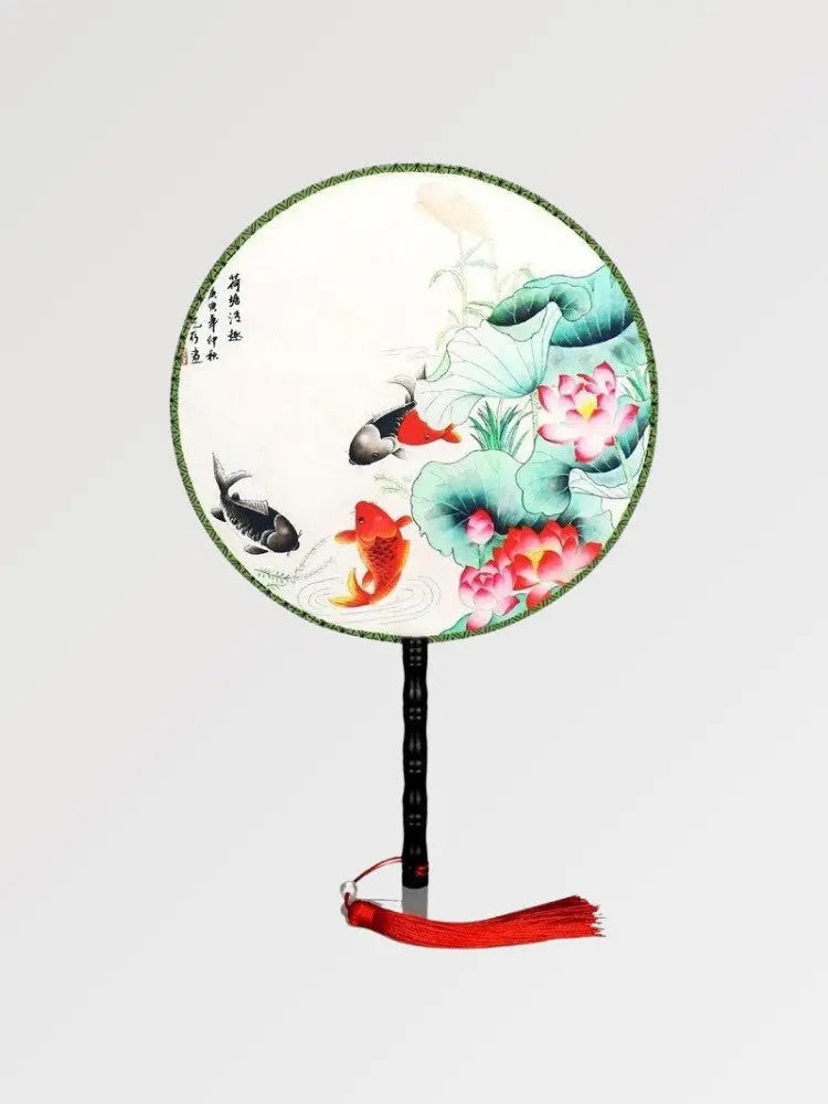 Authentic Japanese Round Fan 'Goldfish' – My Japan Clothes