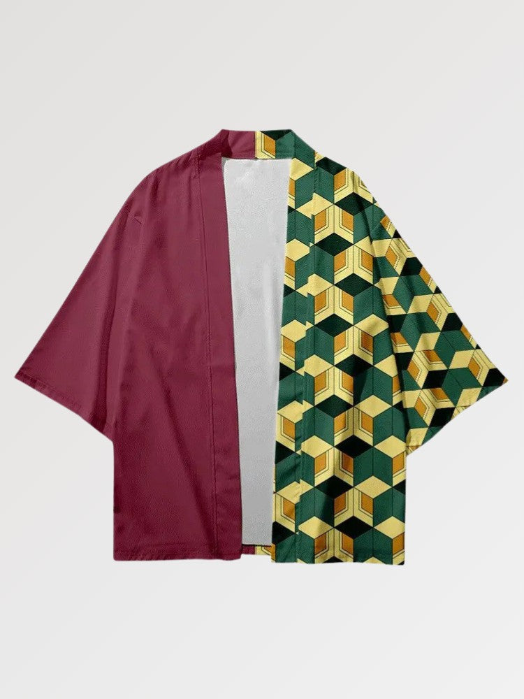 Haori Geometric Pattern 'Nerima' – My Japan Clothes