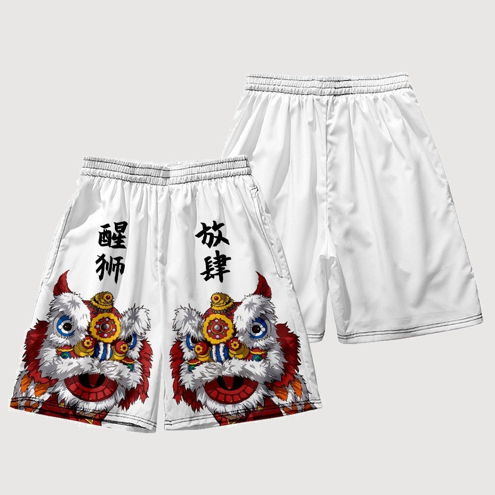 Japanese Carnival Lion Shorts 'Raion' – My Japan Clothes