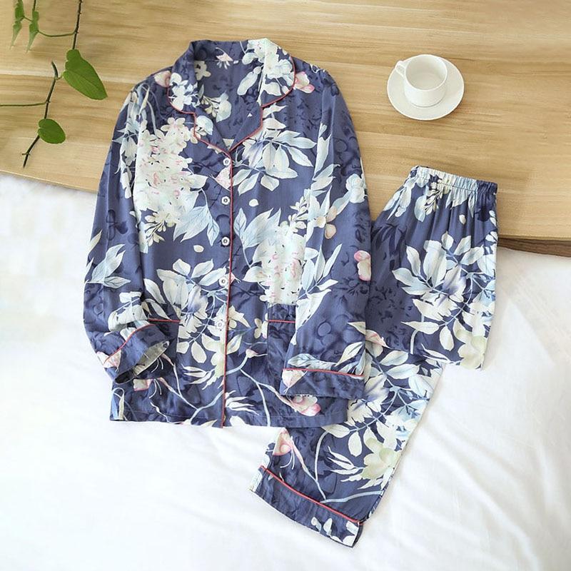 Japanese Floral Pajamas Set – My Japan Clothes