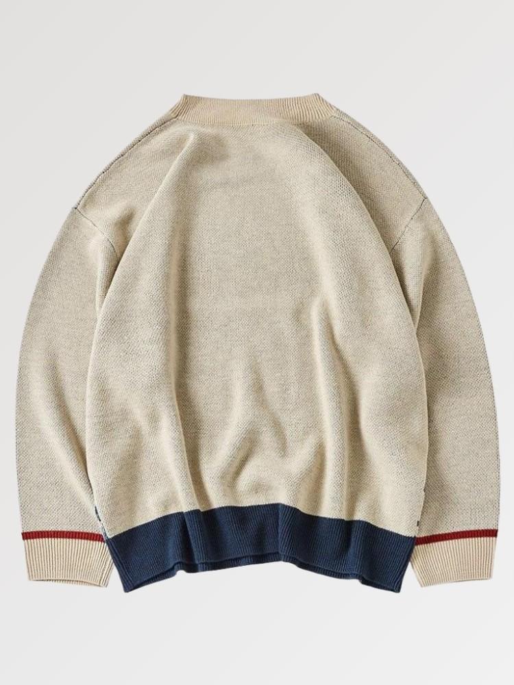 Japanese Kanagawa Wave Sweater 'Kappabashi' – My Japan Clothes