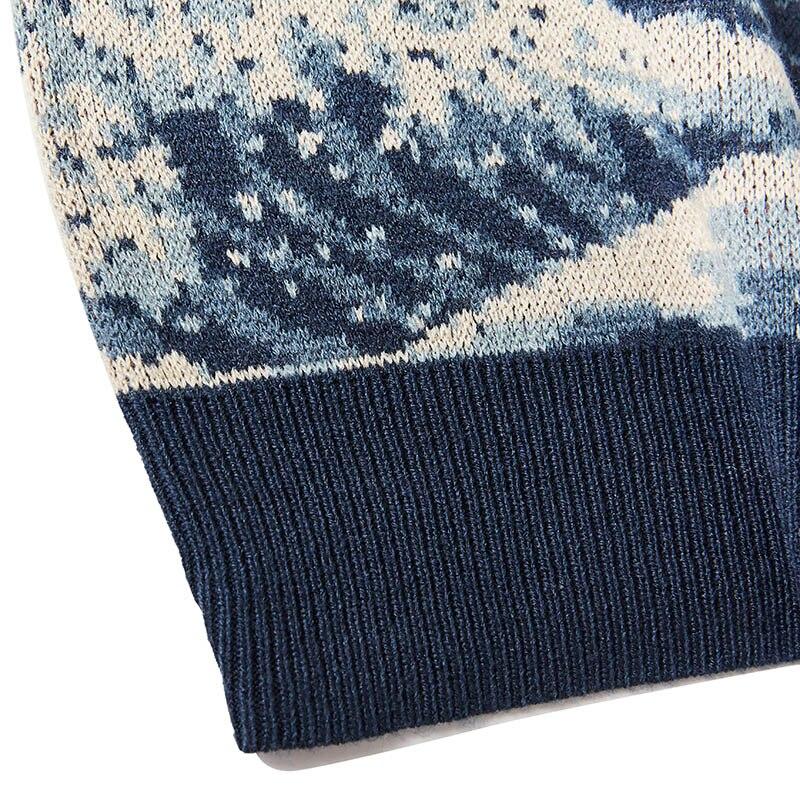 Japanese Kanagawa Wave Sweater 'Kappabashi' – My Japan Clothes