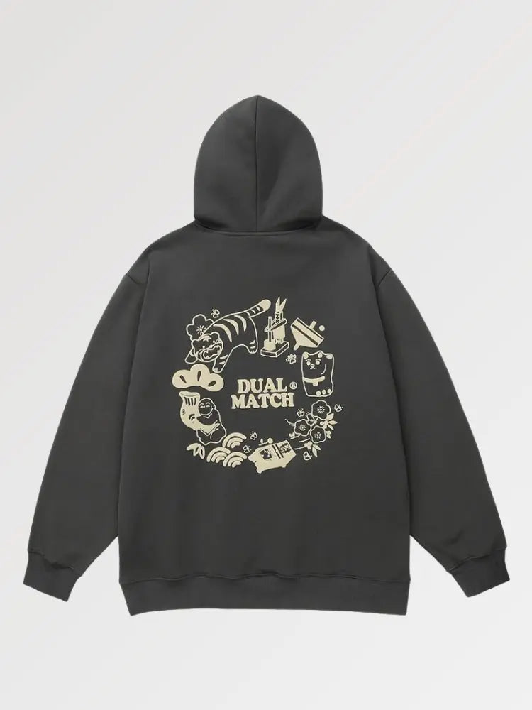 Japanese Pattern Hoodie 'Tora' – My Japan Clothes