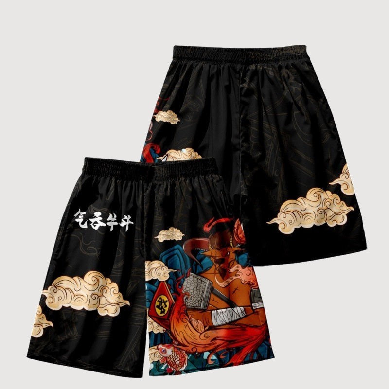Japanese Pattern Shorts 'Shinwa' – My Japan Clothes