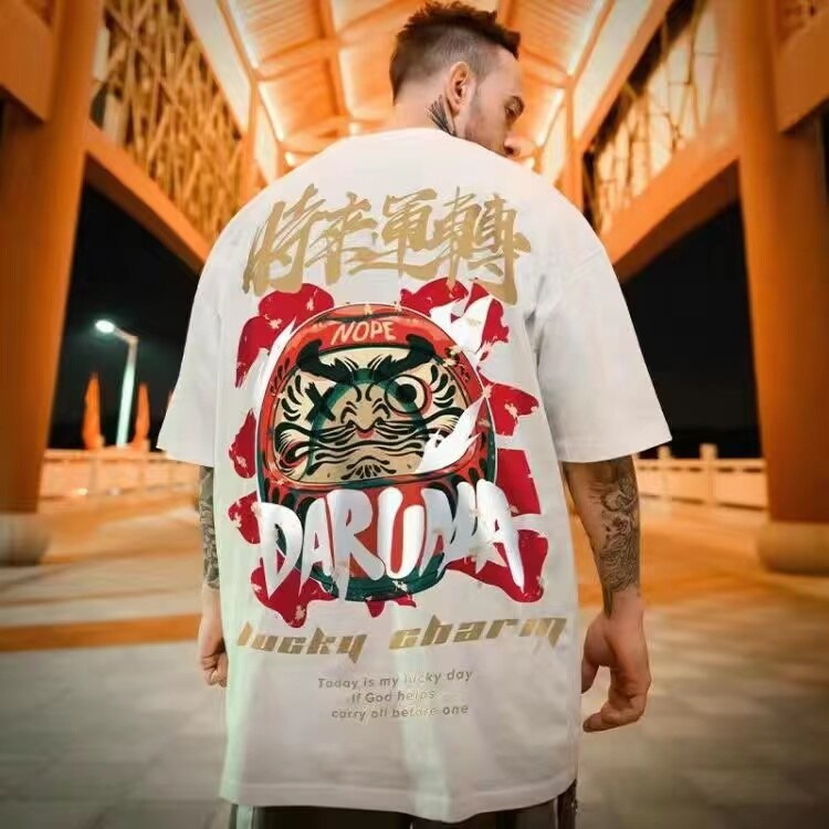 Japanese Shirt Daruma Pattern 'Hinshitsu' – My Japan Clothes