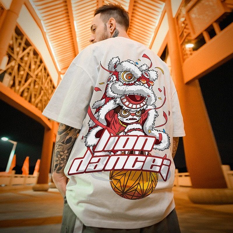 Japanese Shirt Lion Dance 'Ikimasu' – My Japan Clothes