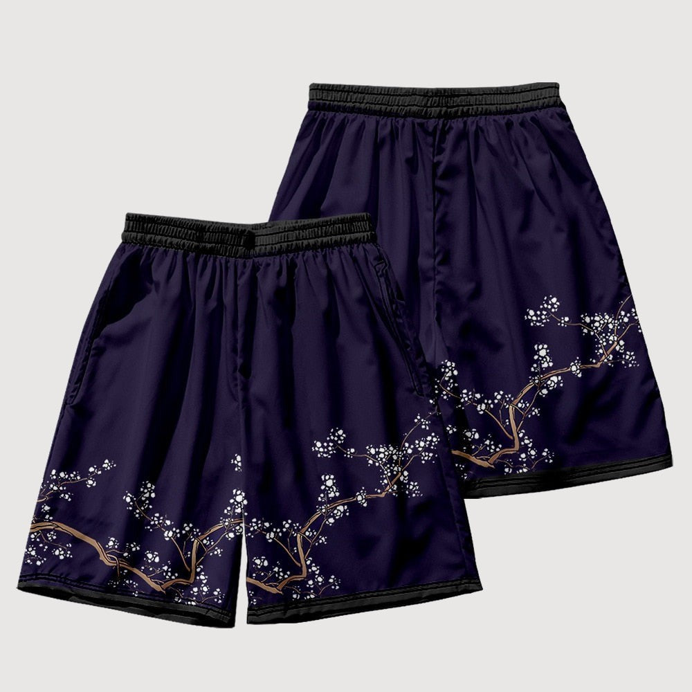 Japanese Shorts Cherry Blossom Pattern 'Haru' – My Japan Clothes