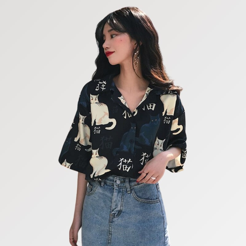 Japanese Style Blouse 'Nichino' – My Japan Clothes