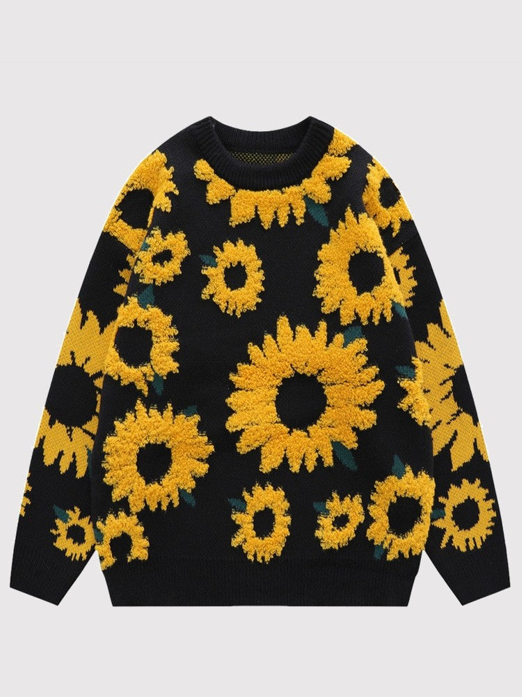 Japanese Sunflower Sweater 'Himawari' – My Japan Clothes