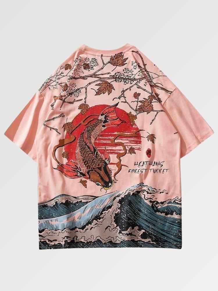 Japanese Traditional Shirt Koi Carp of Kanagawa 'Shimasu' – My Japan ...
