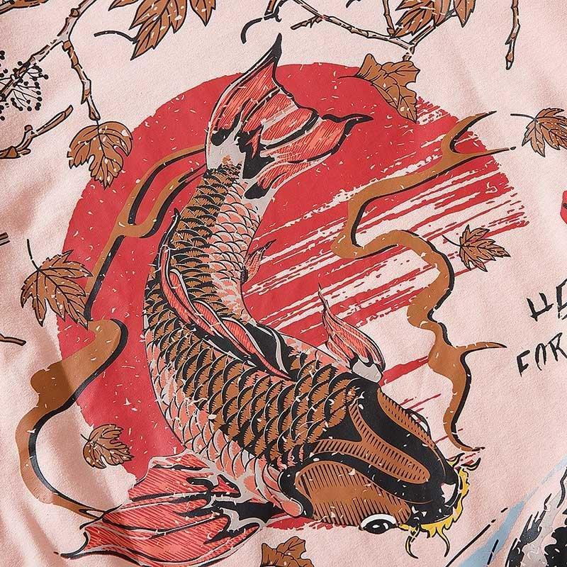 Japanese Traditional Shirt Koi Carp of Kanagawa 'Shimasu' – My Japan ...