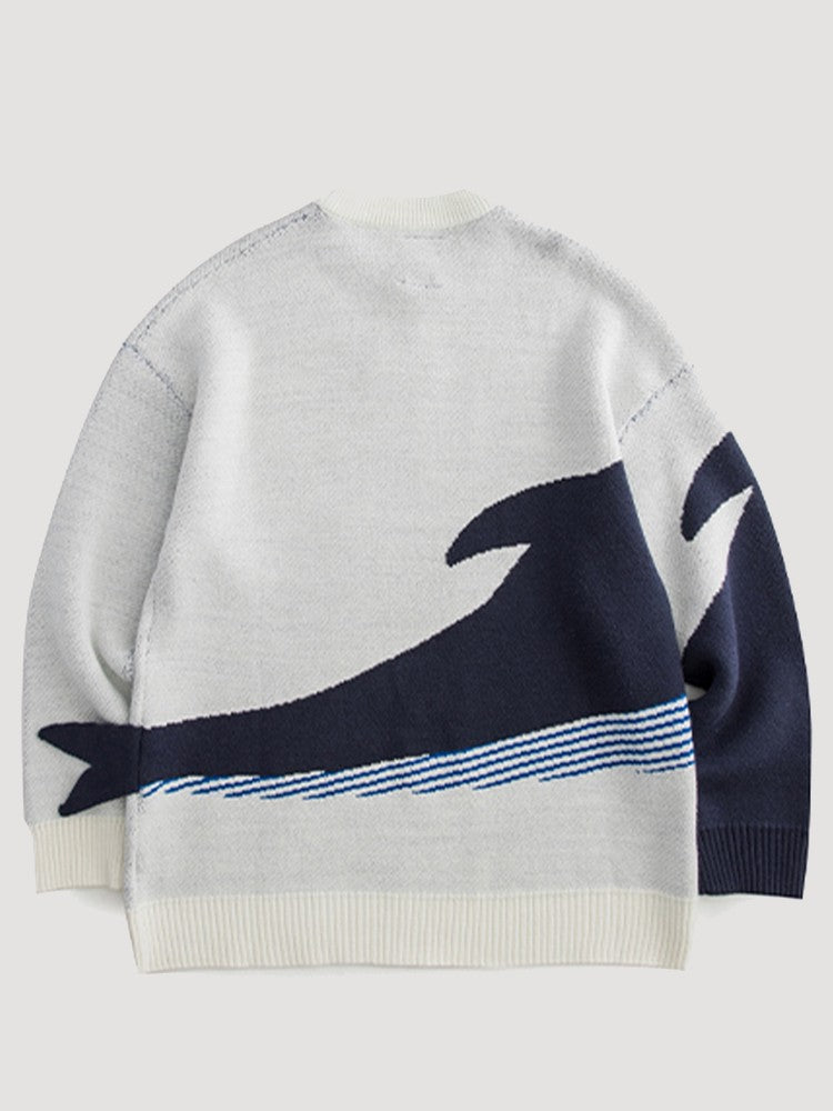 Japanese Whale Sweater 'Kujira' – My Japan Clothes
