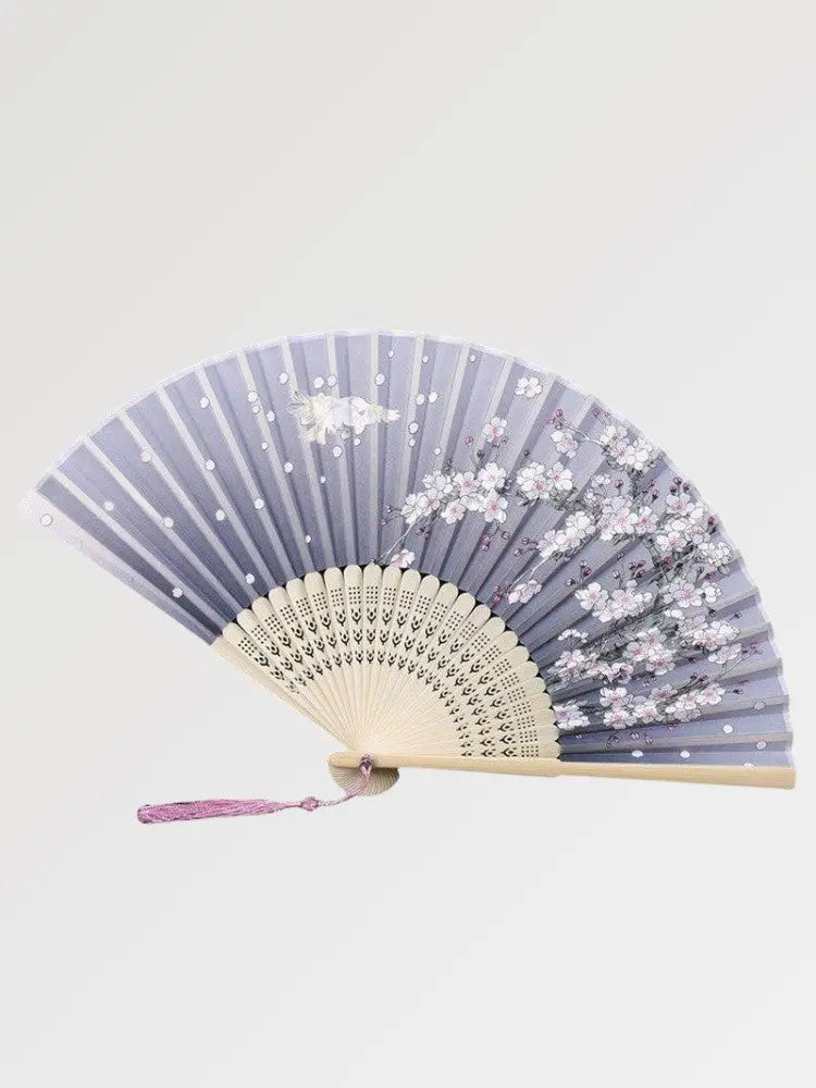 Japanese Wooden Fan 'Swallow' – My Japan Clothes