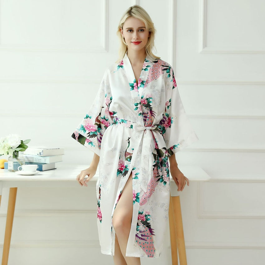 Long Japanese Pajamas Kimono White – My Japan Clothes