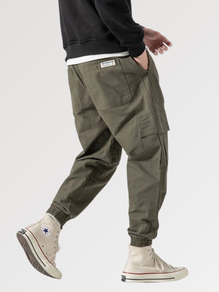 Mens Khaki Streetwear Pants 'Komagane' – My Japan Clothes