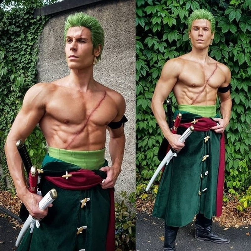 Roronoa Zoro Green Cosplay One Piece – My Japan Clothes
