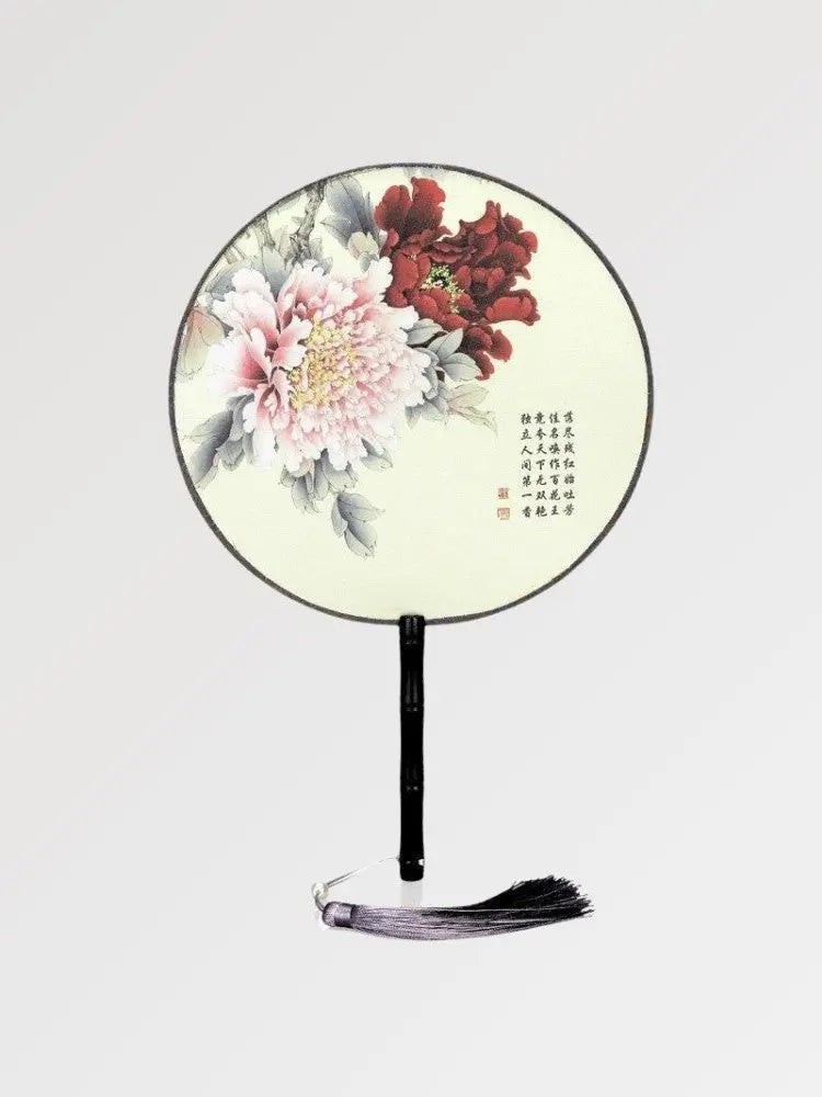 Round Japanese Fan 'Flower Bouquet' – My Japan Clothes