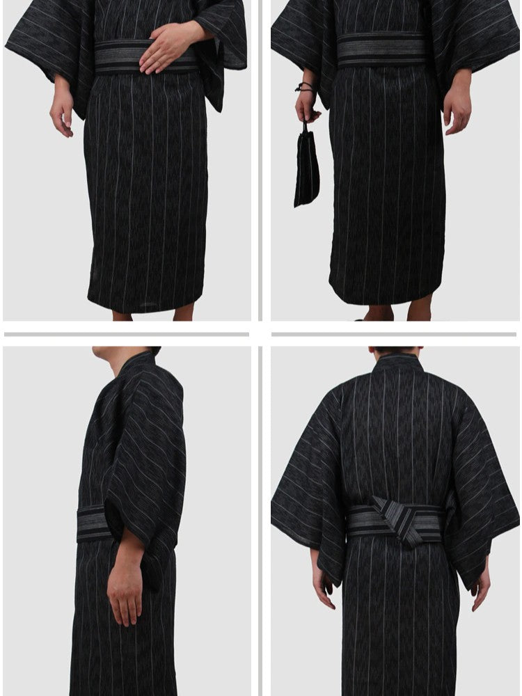 Traditional Black Yukata 'Fuji' – My Japan Clothes
