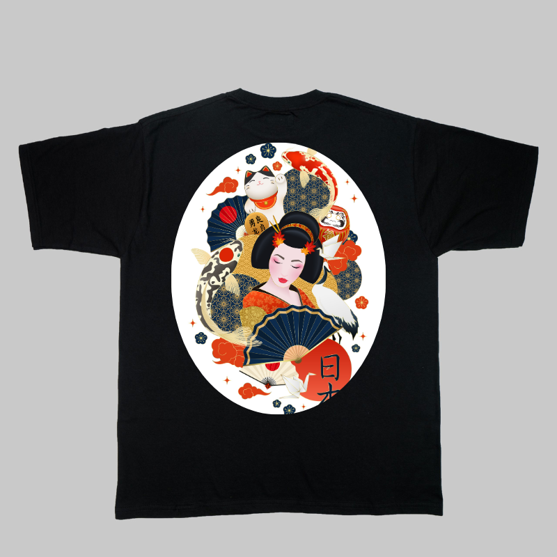 Traditional Japanese Design T-shirt – My Japan Clothes