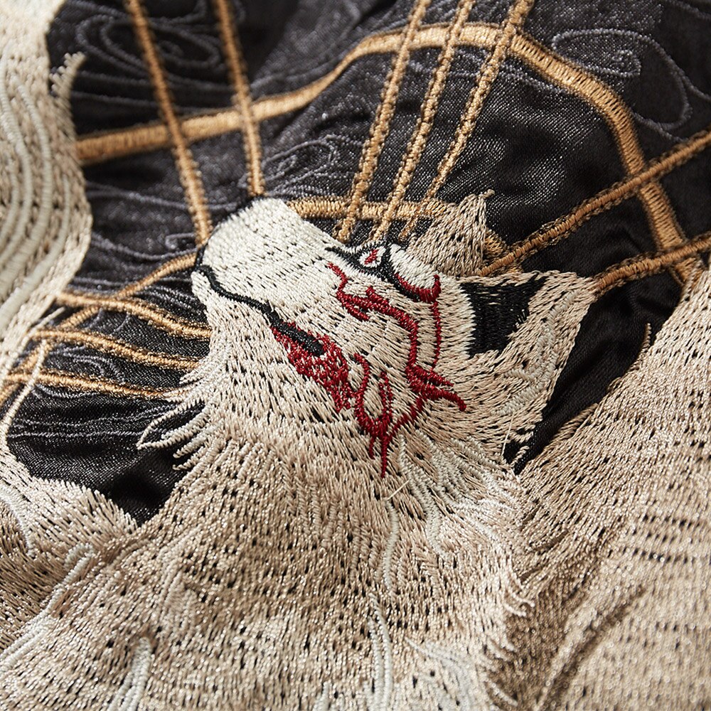 Traditional Japanese Sukajan Fox Design 'Kitsune' – My Japan Clothes