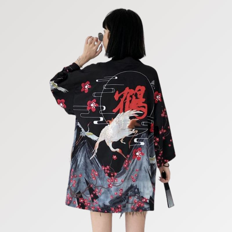 Women's Traditional Kimono Jacket 'Shodoshima' – My Japan Clothes